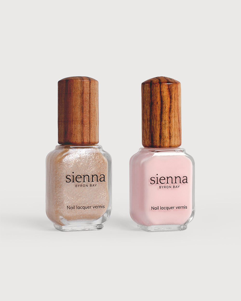 Glow Duo | Shimmer & Sheer | Natural & Vegan Nail Polish – sienna.co