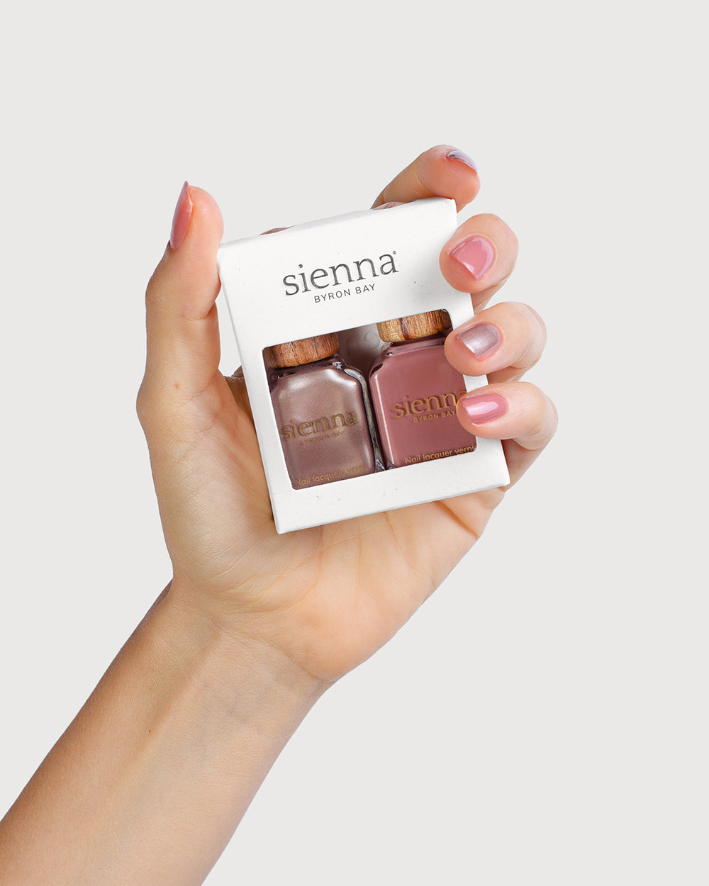 Glimmer Duo | Brown Satin Glaze & Mauve Pink Crème | Natural & Vegan ...