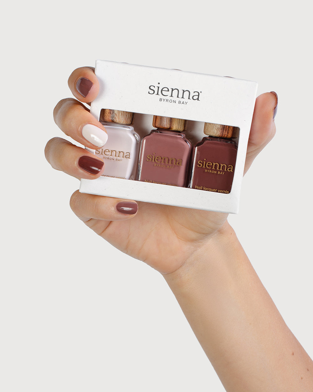 Mylks Trio | Creamy White & Rich Chocolate | Natural Vegan Nail Polish ...